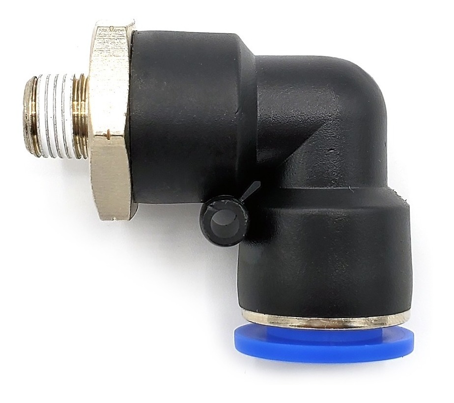 5 Pz De Conector/racor Rápido Neumático Codo 1/8 Npt X 12mm | Instrutek